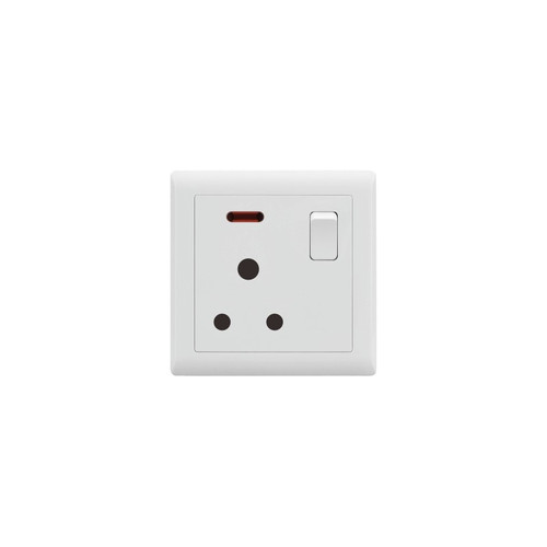 VMAX-15A SWITCH SOCKET WITH NEON -IVORY SERIES | VAARMOR LIGHTING