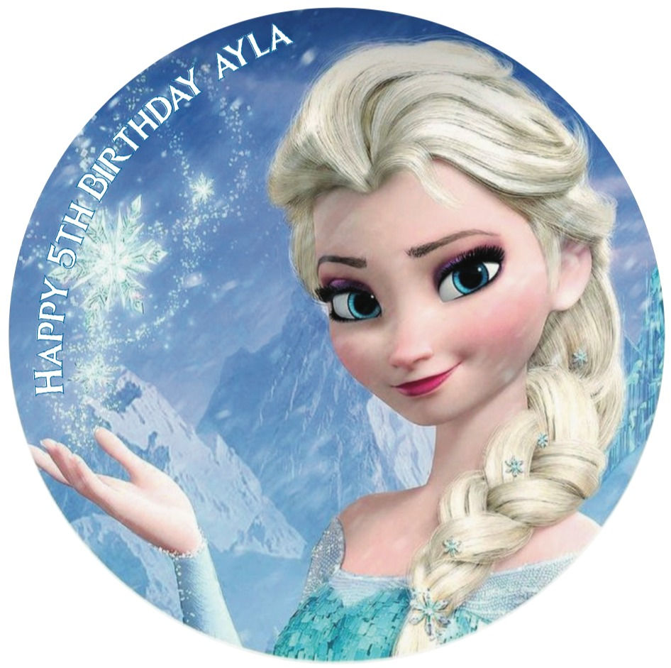 Elsa Cake Topper | chchprintedicing