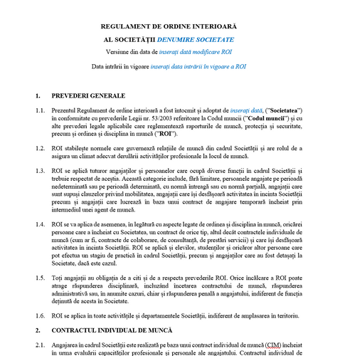 Internal Regulation | Docs & Deeds