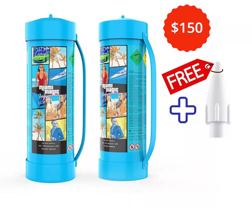 2 x Miami Magic 3.3L Cylinder 2048g | Nangs Delivery Brisbane