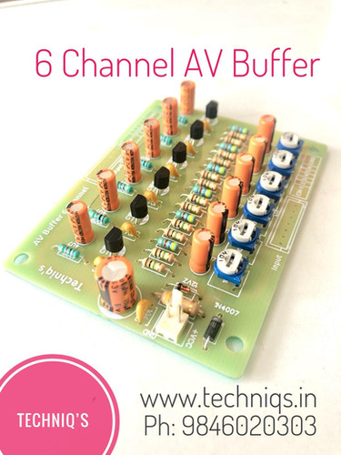 6 Channel Audio Buffer Amplifier (Product) | Techniqs