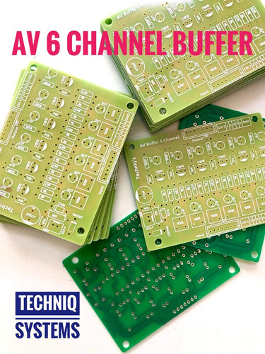 6 Channel Audio Buffer (PCB Only) | Techniqs