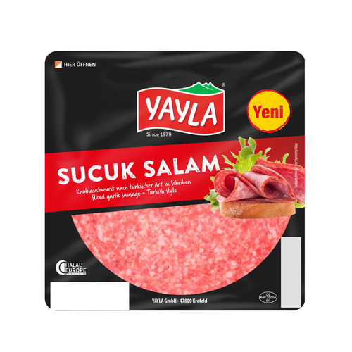 Yayla Knoflook Worst / Sucuk Salami 150g | Beyço Food
