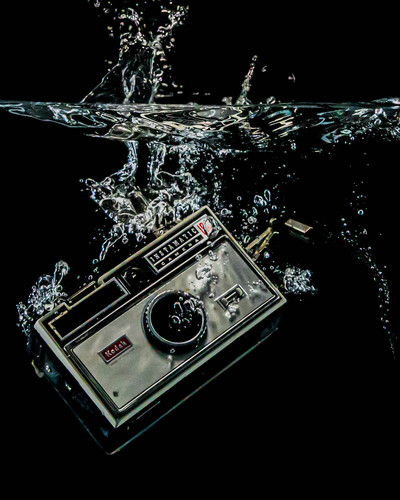 Camera Water Splash | Matte Black Media