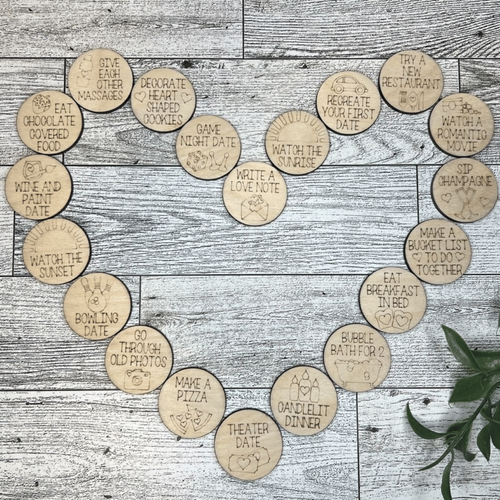 Date Night Token Jar | Personalized | Date Tokens | Alpine Rio Creations