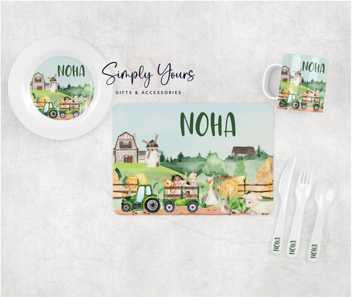 Dinner Set - Baby Farm Animals | Simply Yours