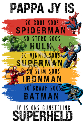 Afrikaans Superhero Digital design | Simply Yours