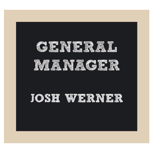 General Manager Chalkboard Style Sign | chilis