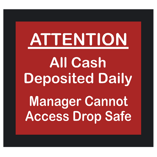 All Cash Deposited Daily Sign | chilis