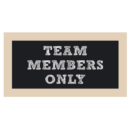 Team Members Only Chalkboard Style Sign | chilis