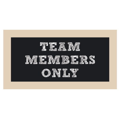 Team Members Only Chalkboard Style Sign | chilis