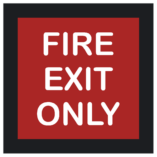 Decal - Fire Exit Only | chilis