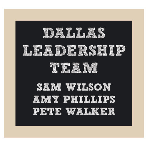Leadership Team Chalkboard Style Sign | chilis
