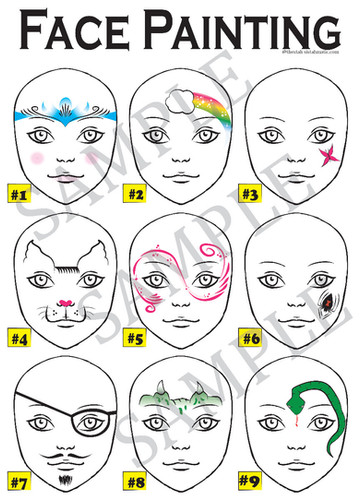 Simple Face Painting Board | Stacey Perry