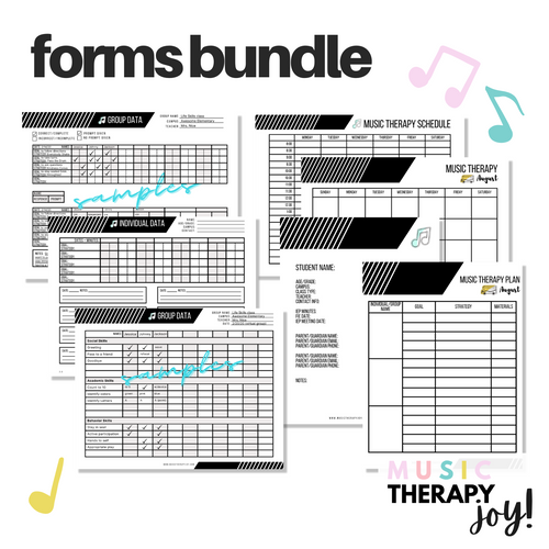 Data Forms Bundle | music-therapy-joy