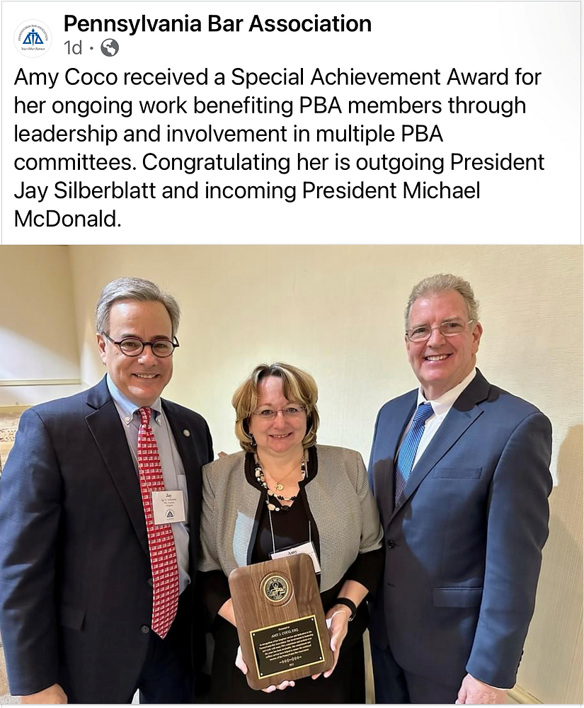 Our very own Amy Coco receives a Special Achievement Award for her work ...