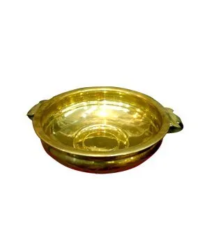 Uruli Brass Made Home Decorative Bowl Showpiece (14 inch Golden color ...