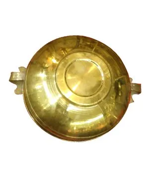Uruli Brass Made Home Decorative Bowl Showpiece (14 inch Golden color ...