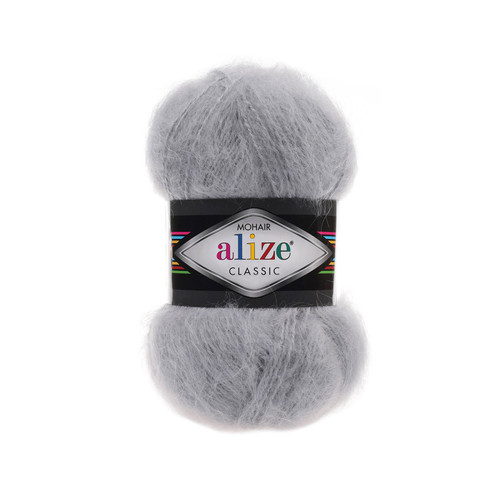 Alize Mohair Classic Medium Grey 21 | De Wolman