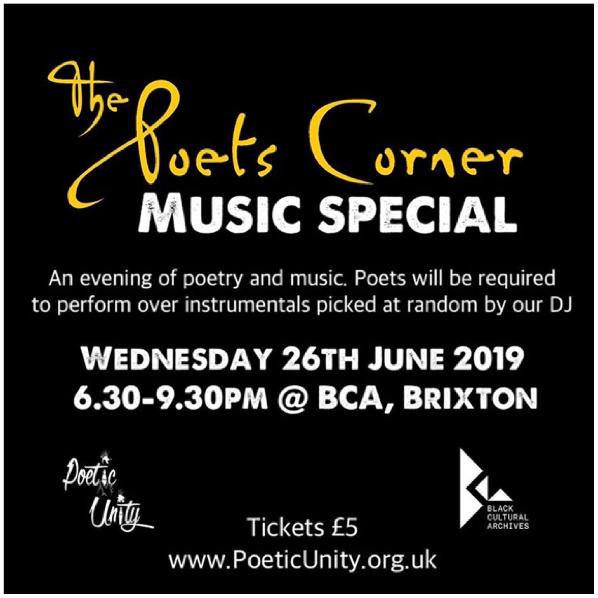 Poetic Unity | EVENTS