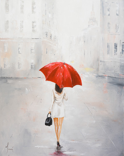 "City Stroll" Hand Painted Original | paintings-by-yvoni