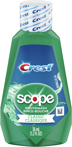 Crest Scope Classic Original Mint Mouthwash 36mL | OLEGO DISTRIBUTION