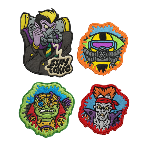 Toxic Crusaders™ - Baddies 4 Patch Set | Bull Airs