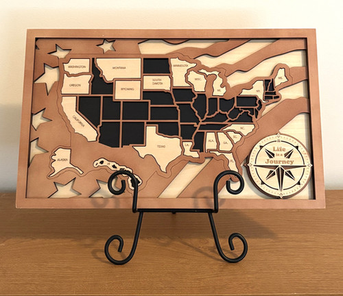 Small USA Adventure Map. | Palmetto Puzzleworks