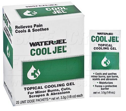 Water-Jel, Cool Jel, 3.5 g, 25/Box | MedGuard Canada