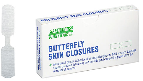 Butterfly Skin Closures, Assorted, 20/Unit Box | MedGuard Canada
