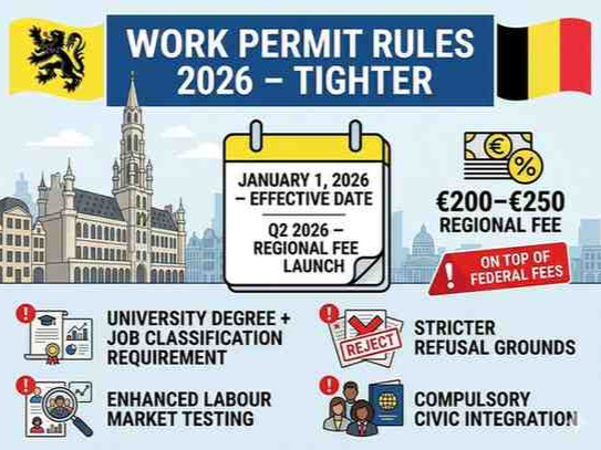 Flanders Tightens Work Permit Rules in 2026: New Regional Fee, Stricter ...