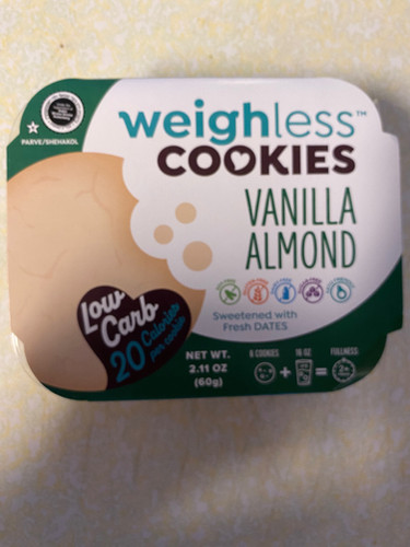 Vanilla Almond Cookies 6 pc (1 Pack) | weighlesscookies