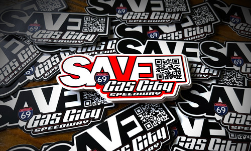 SAVE Gas City Speedway Stickers | Gas City Speedway