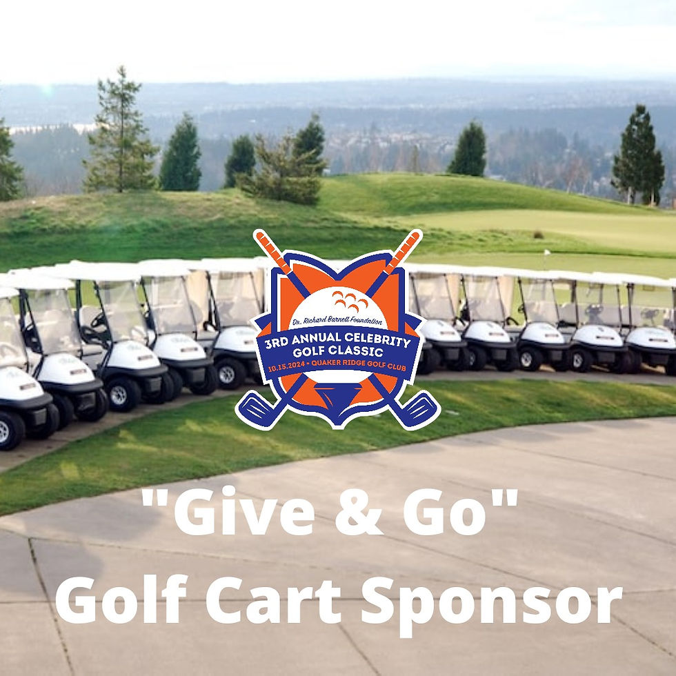 "Give & Go" Golf Cart Sponsor | Dr. Barnett Foundati