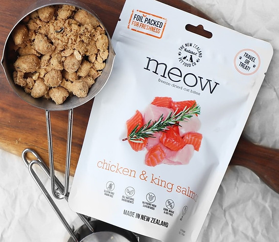MEOW FD Chicken & King Salmon | The NZ Natural Pet Food Co.