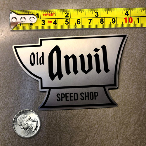 Matte Metallic Old Anvil Sticker | OLDANVILspeedshop