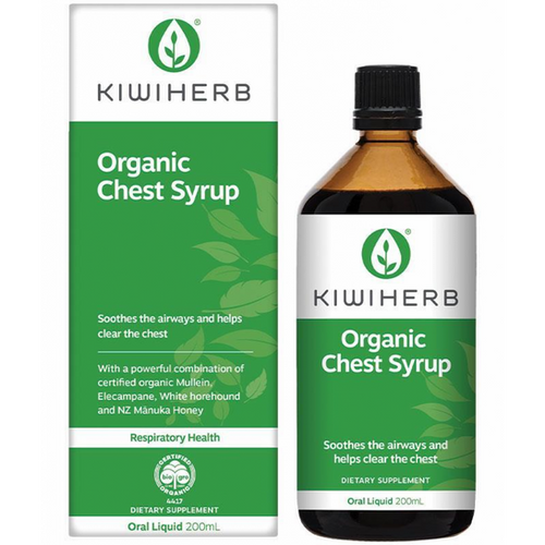 Kiwiherb Organic Chest Syrup 200ml 有機草本止咳糖漿 | Little Kiwi Market