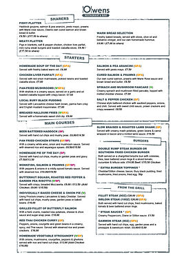 MENUS | Owens