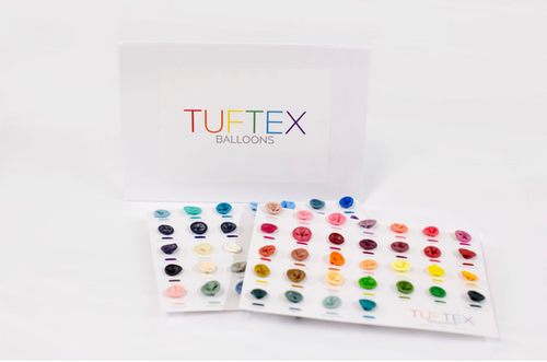 NEW TUFTEX COLOR PORTFOLIO 5” SAMPLE 61 COLORS | Xicali balloons