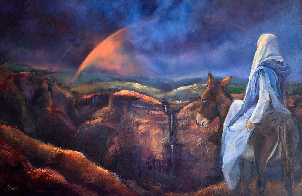 Behold your King! (Painting inspired by Zechariah 9:9-10)