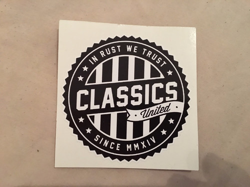 Classics United Logo Sticker | classicsunited