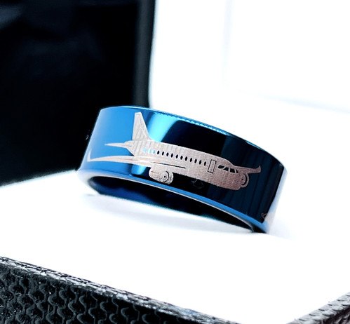 Airbus Pattern Engraved Mens Tungsten Carbide Ring, Mens Ring, Bands ...