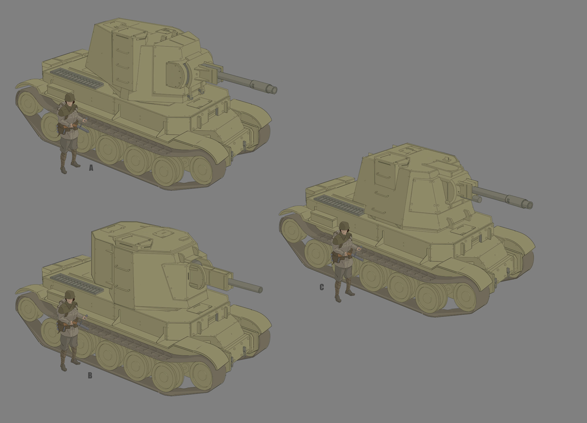 Concept art for the Colonial Talos cruiser tank from the Inferno Update ...