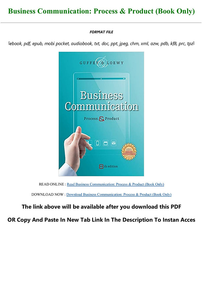 Business Communication Process And Product 8th Edition.pdf [Latest-2022]