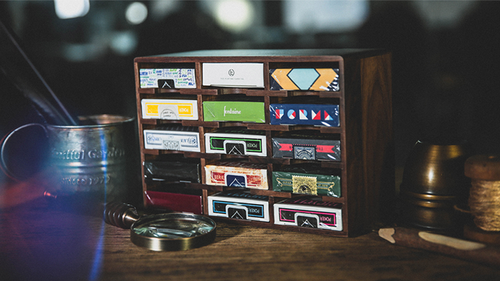 Wooden Playing Cards Cabinet (15 Deck Case) by TCC | Magic Corner