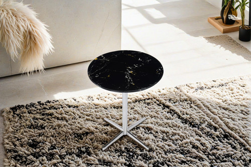 Obsidian Orbit Side Table | Emerolden