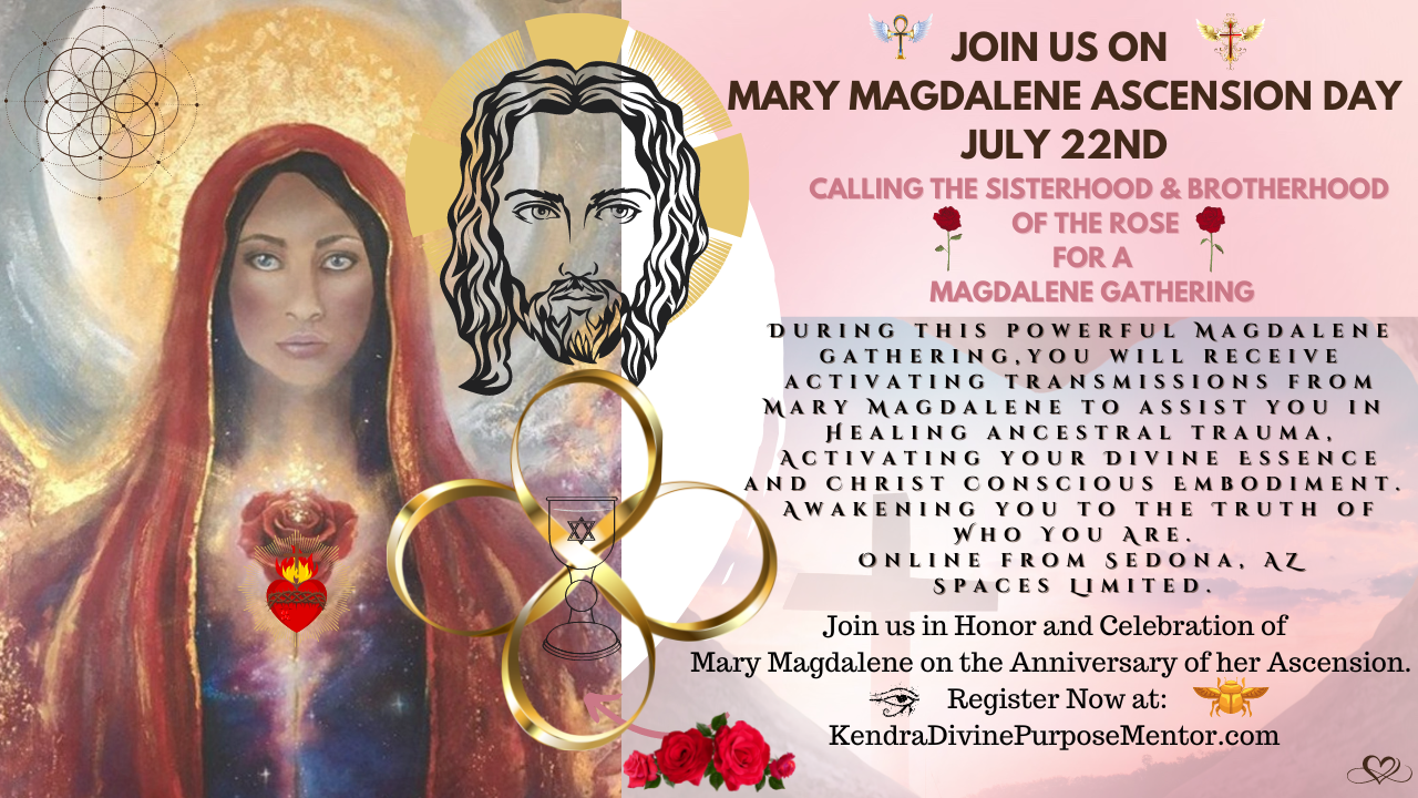 Mary Magdalene Ascension Day Gathering July 22 Online Replay | Divinity ...