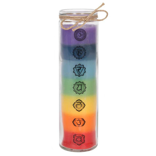 The Seven Chakra Tower Candle | Karmer