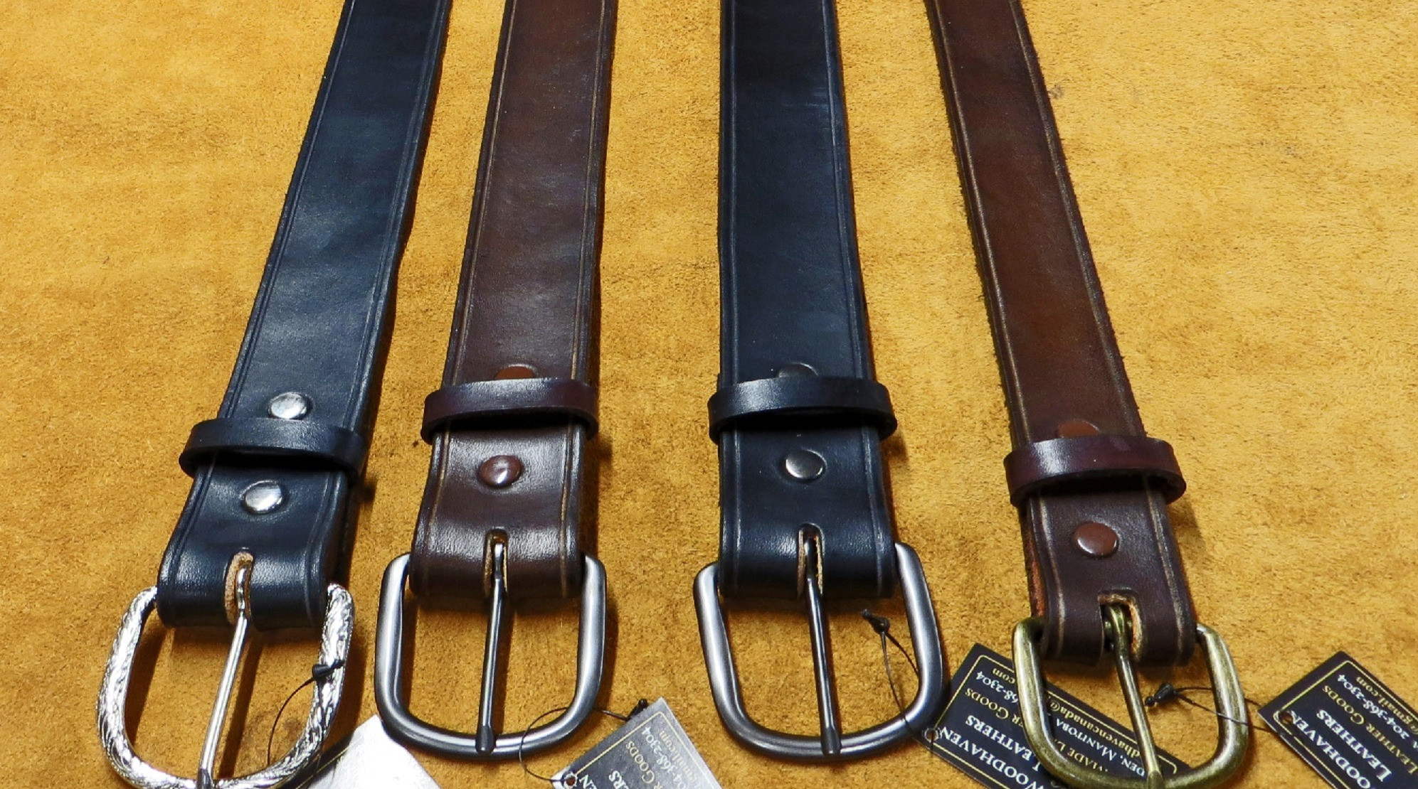 Handmade Plain Leather Belts