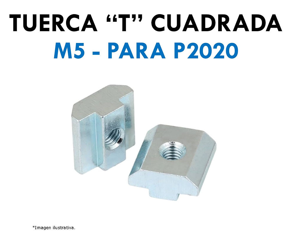 Tuerca "T" Cuadrada M5 - P20x20 | orgontec